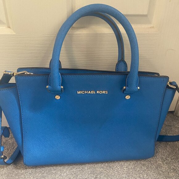 MICHAEL Michael Kors | Bags | Michael Kors Beautiful Blue Purse | Poshmark
